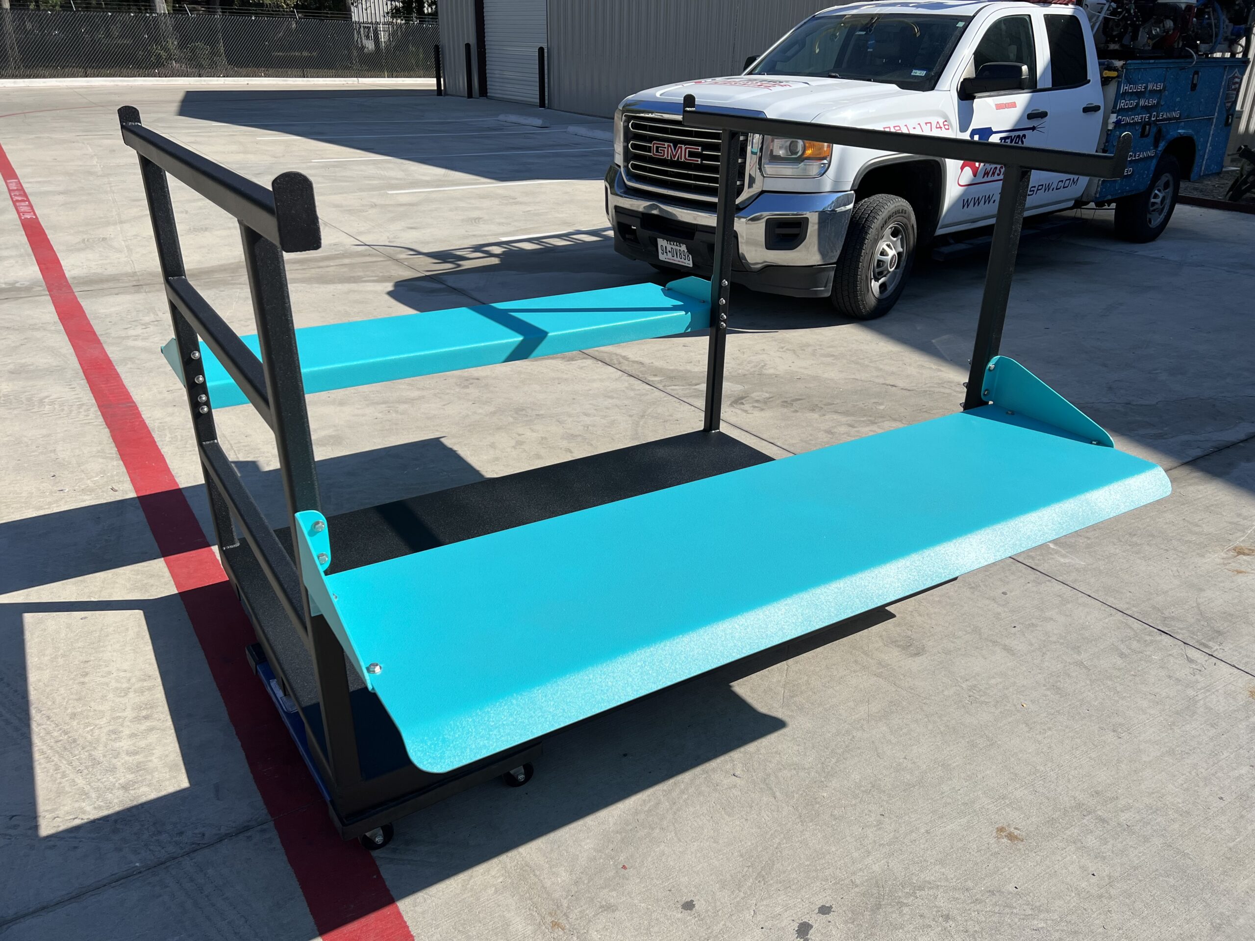 Two Custom Colors Raptor Lined Skid - TPWS Tampa